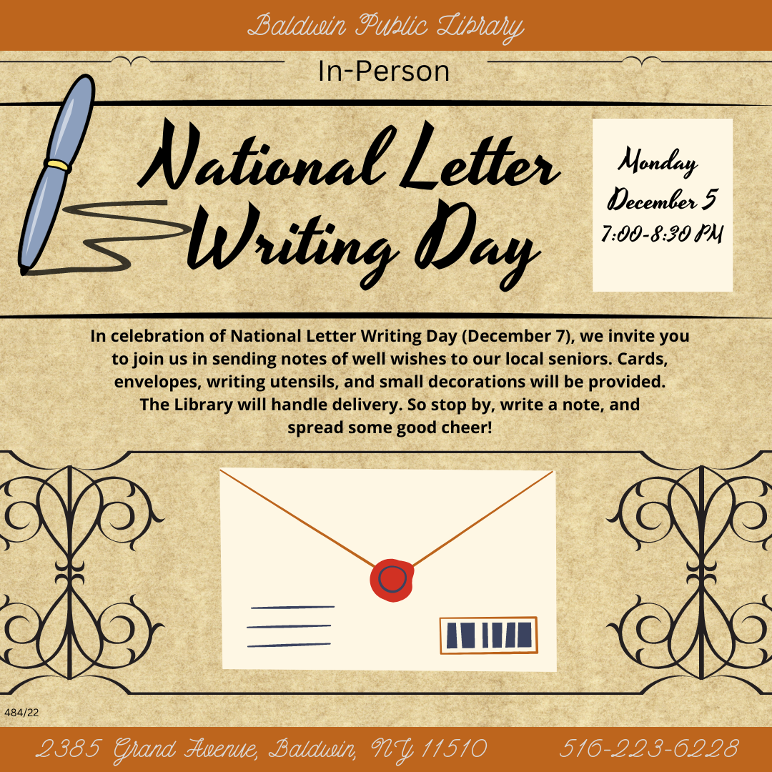 National Letter writing day 2022 (1) – Baldwin Public Library