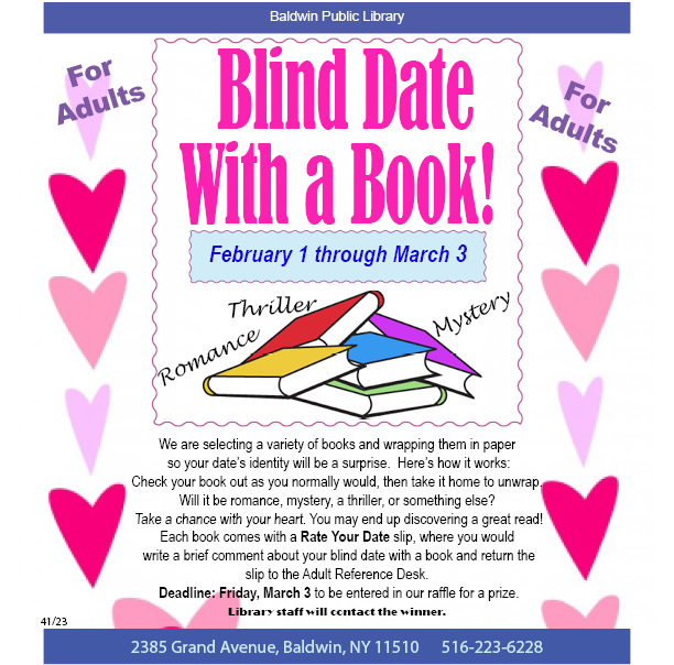 Blind Date 2023 Flyer FINAL – Baldwin Public Library