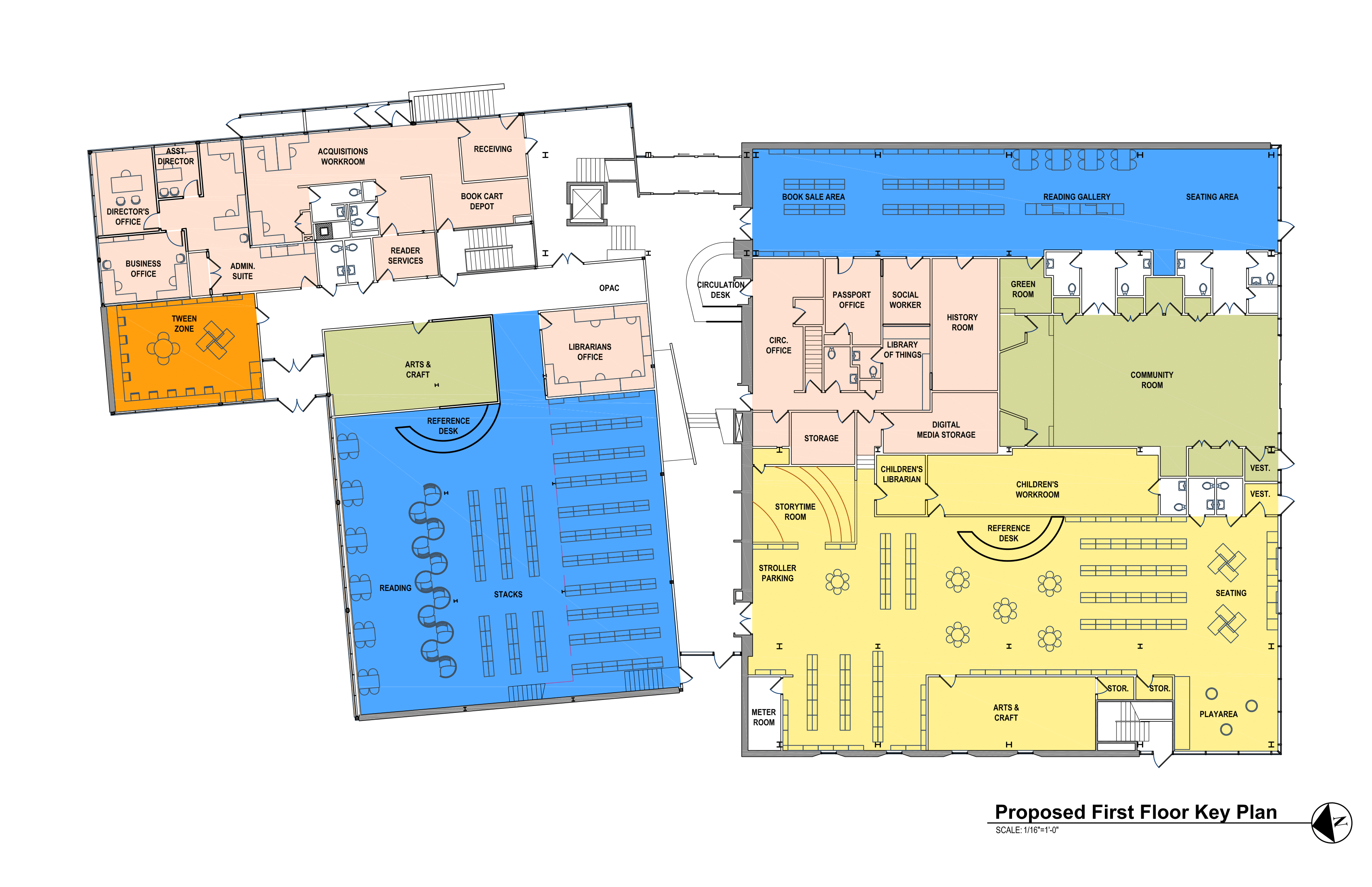 Architect Plans 1st Floor – Baldwin Public Library